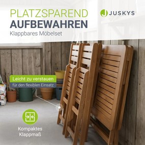 Juskys Zahradní jídelní set Rimini z akáciového dřeva