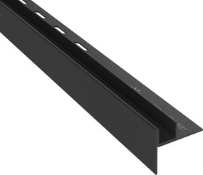 Mexen Line-B lišta na sklo 180 cm levá, černá matná, 187004180L