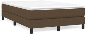 Box spring postel s matrací tmavě hnědá 120x190 cm textil 3269660