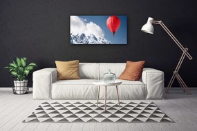 Obraz na plátně Balón Vrcholy Hor Zima 120x60 cm