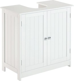 HOMCOM Koupelnová skříňka pod umyvadlo 60x30x60cm Bílá | Aosom