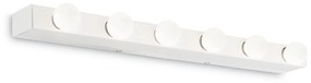 Nástěnné svítidlo Ideal Lux Prive' AP6 bianco 159423 bílé 60,5cm
