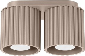 Taupe kovové bodové svítidlo 10x21 cm Zora – Sollux