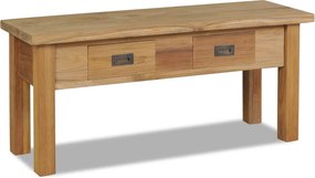 Lavice, masivní teak, 90x30x40 cm 244486