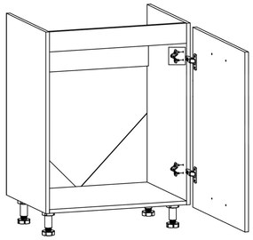 Kuchyňská linka LANGEN ap | 330x210 cm | PUSH OPEN | artisan