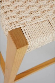 Barová židle z jilmového dřeva v přírodní barvě (výška sedáku 65 cm) Vikdalen – Jotex