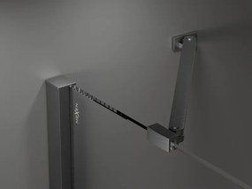 Mexen Velar Duo, sprchový kout s posuvnými dveřmi 100 x 90 cm, 8mm šedé sklo, grafit broušený, 871-100-090-42-66