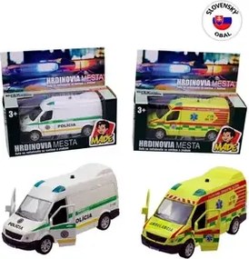 MaDe 06441 Auto záchranářské SK / 2 druhy / 11 cm / pullback / od 3 le