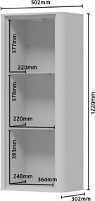 Závěsná skříň AIR - VK-1KS/AI - Pepper bílá lak mat