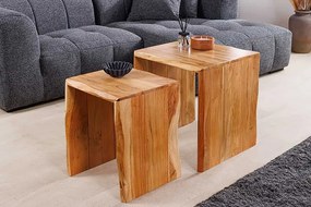 Sada odkládacích stolků Massive 55 cm akácie