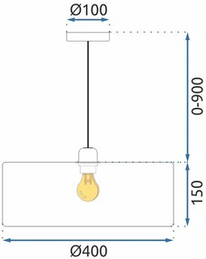 Toolight Závěsné svítidlo APP1016-1CP
