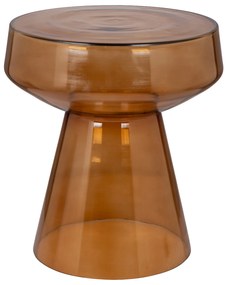 Oranžový skleněný odkládací stolek Richmond Bowen 39 cm