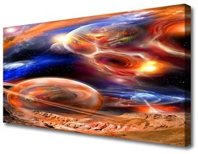 Obraz na plátně Abstrakce Vesmír 125x50 cm