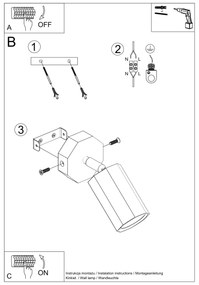 Bodové svítidlo Zeke, 1x dřevěné stínítko, (možnost polohování)
