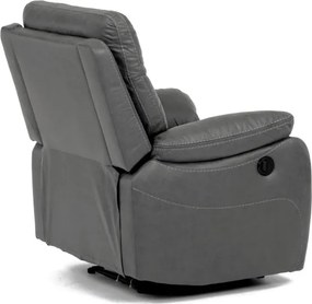 Polohovací křeslo šedé, elektrické TV-4094 GREY3