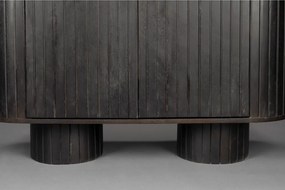 Tmavě hnědá skříňka z mangového dřeva 110x80x40 cm Kenji – Dutchbone