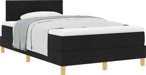 Postel s boxspringem s polštářem Černá 120 x 190 cm textil 3338981