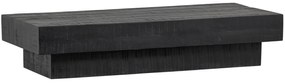 Hoorns Černý dřevěný konferenční stolek Baltonio 150 x 60 cm