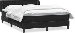 Box spring postel s matrací černá 160x210 cm samet 3317867