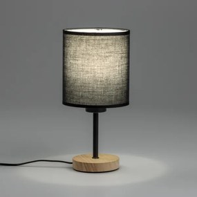 Brilagi - Stolní lampa NUBILA WOOD 1xE27/25W/230V dub/černá