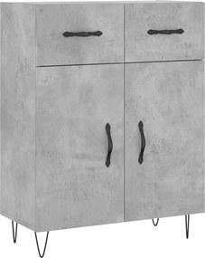 Skříň highboard betonově šedá 69,5x34x180 cm kompozitní dřevo 3199909