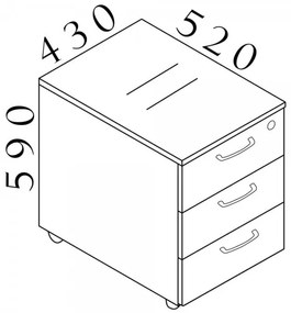 Kontejner Visio LUX 43 x 52 cm