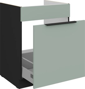 ARIA sc | dolní skříňka 60 ZL 1S dřezová | 60 cm | PREMIUM BOX | černá/aquamarine