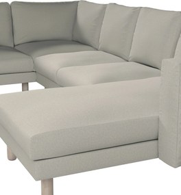 Potah na pohovku IKEA Norsborg rohová, 5-místná se šezlongem barva béžová látka pletený vzor