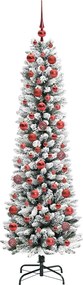 Umělý vánoční stromeček Bílá 180 cm PVC, kov a plast 3396105