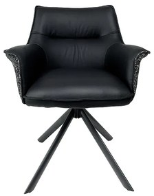 Designová otočná židle Kahikilani černá