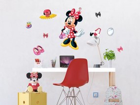 Dětská samolepka na zeď Disney Minnie Nakupuje | 65 x 85 cm | DDK1703