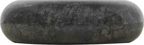 Umyvadlo 40 x 12 cm mramor černé 142766