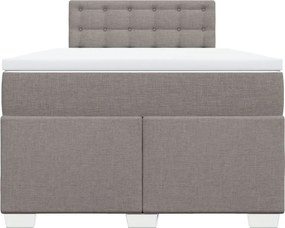 Box spring postel s matrací taupe 120x200 cm textil 3285873