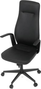 Kancelářské křeslo KA-T8325 BK, synchronní mechanismus, černá ekokůže (66 x 62) cm