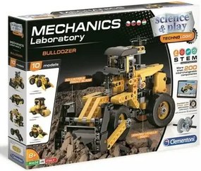 Clementoni Mechanická laboratoř - Buldozer - 10 modelů / 200 dílků / o