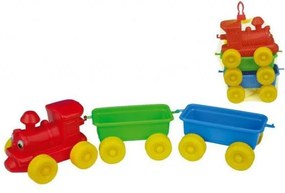 Teddies Vlak + 2 vagóny plast 60cm