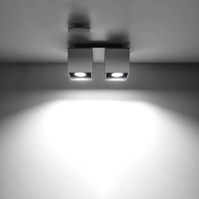 Sollux Lighting Stropní svítidlo QUAD 2 šedé