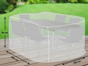 Ochranná plachta na stolovou soupravu M/L (200x160 cm)