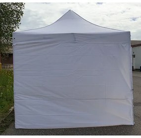 Nůžkový Párty stan 2x2m ALU Standard 4ks plné bočnice Barva: Červená