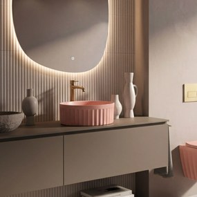 Rea Rea, Umyvadlo na desku DUO Sweet Pink Matt, REA-U3606