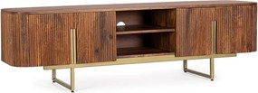 TV stolek z mangového dřeva v přírodní barvě 180x45x40 cm Vilas – Bizzotto