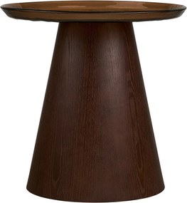 Kulatý odkládací stolek se skleněnou deskou ø 50 cm Orvieto – House Nordic