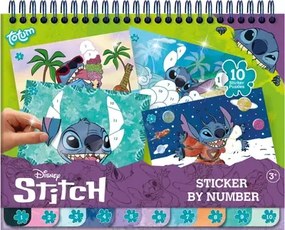 TOTUM Nalepování podle čísel Stitch / Kreativní blok / samolepky a oma