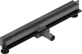 Mexen Flat Wall nástěnný lineární odtok 2v1 50 cm, kartáčovaný gun grey - 1E30050
