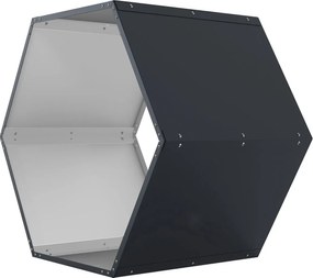 Přístřešek na dřevo G21 HEX 53 - 92 x 60 cm, antracitový [63900517]