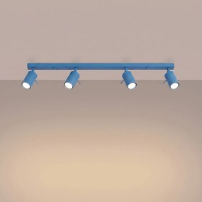 Sollux Lighting Stropní svítidlo RING 4L azurové