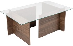Designový konferenční stolek Tanginika 105 cm vzor ořech