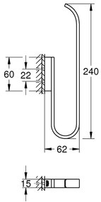 GROHE Selection - Zásobník na toaletní papír, chrom 41067000