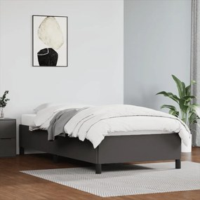 vidaXL Rám postele 90 x 190 cm umělá kůže [347221] Barva: Šedá