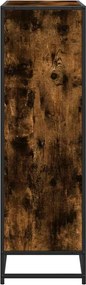 Knihovna kouřový dub 97,5x33x107,5 cm kompozitní dřevo a kov 3300862